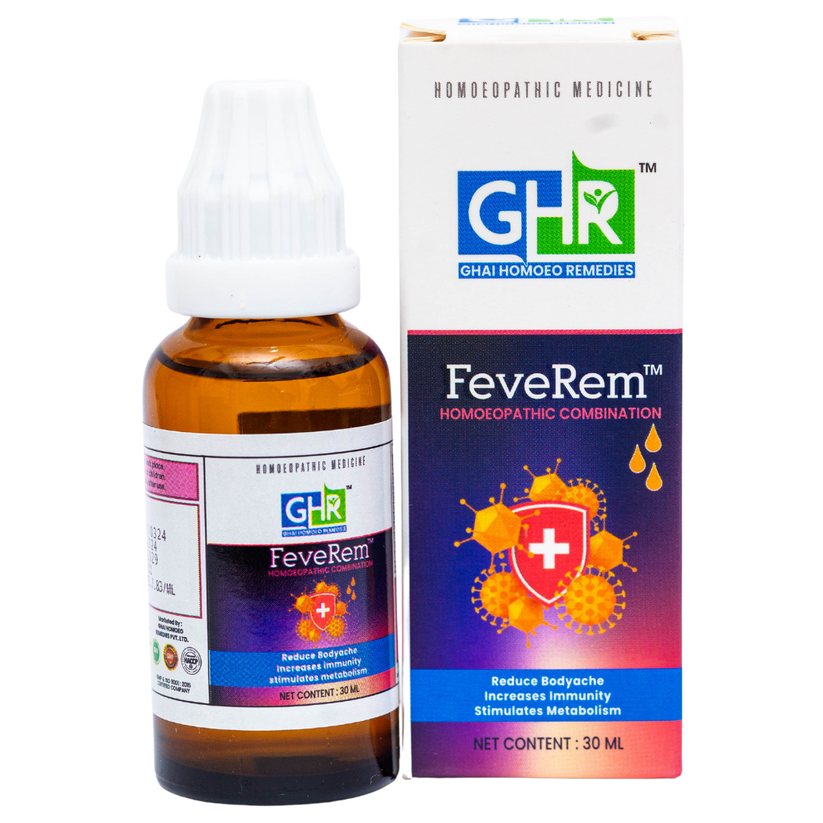 Buy Natural Feverem Drop | Best Homeopathic treatment for fever – Ghai ...