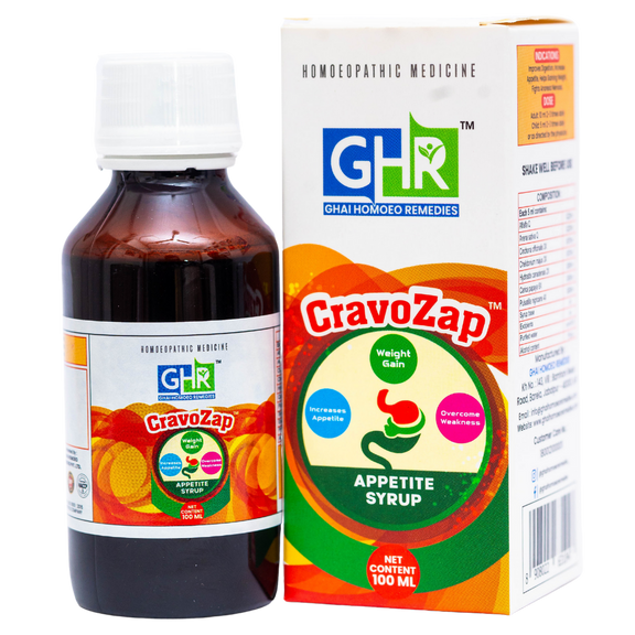 Buy Cravo Zap Syrup | Homeopathic Appetite Booster for Kids