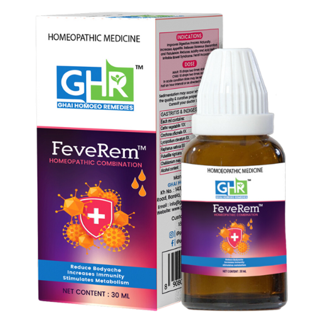 Buy Natural Feverem Drop | Best Homeopathic treatment for fever